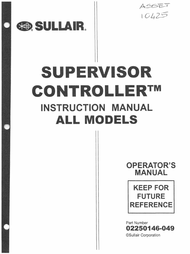 Sullair Supervisor Controller Manual - 02250146-049 | PDF | Fuse ...