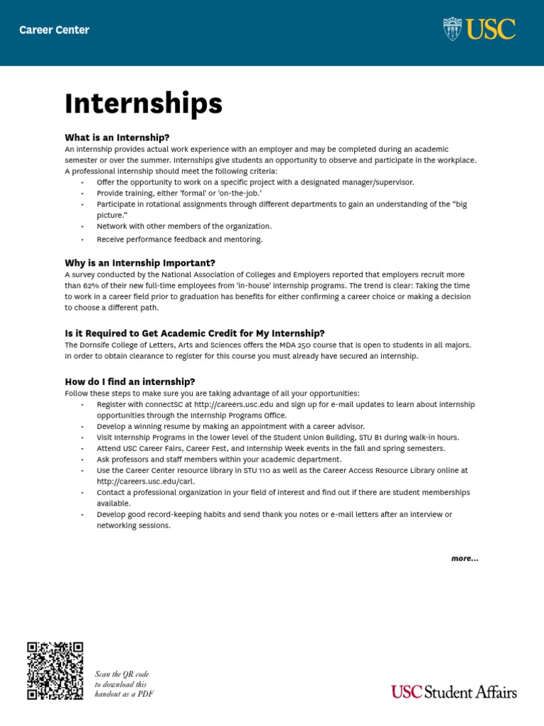 Internships | PDF | Internship | Job Hunting
