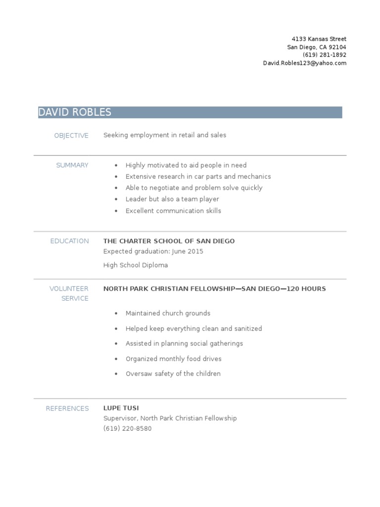 Resume David | PDF | Career & Growth | Business