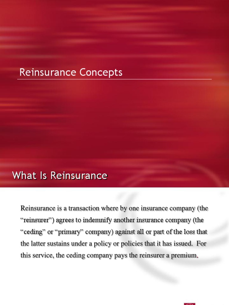 Reinsurance Basics and Functions | PDF | Reinsurance | Insurance
