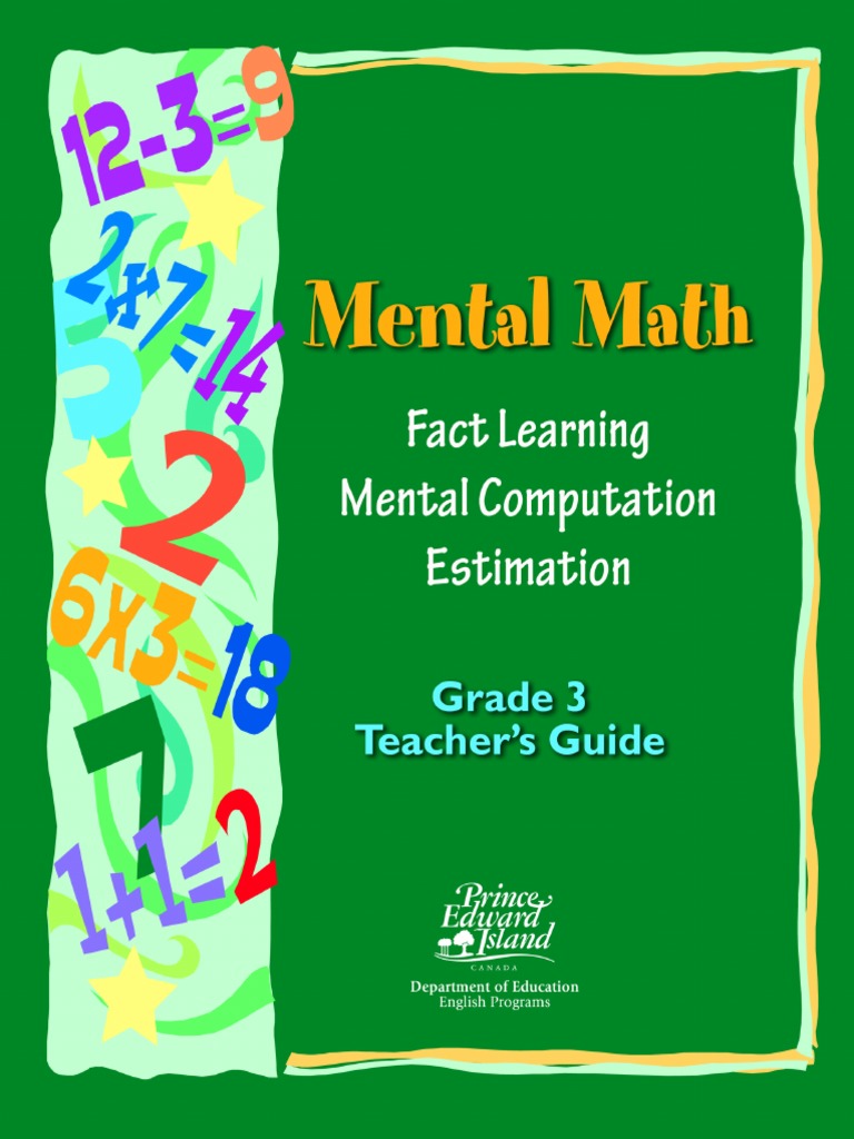 Grade 3 Mental Math Strategies Guide | PDF | Subtraction | Educational ...