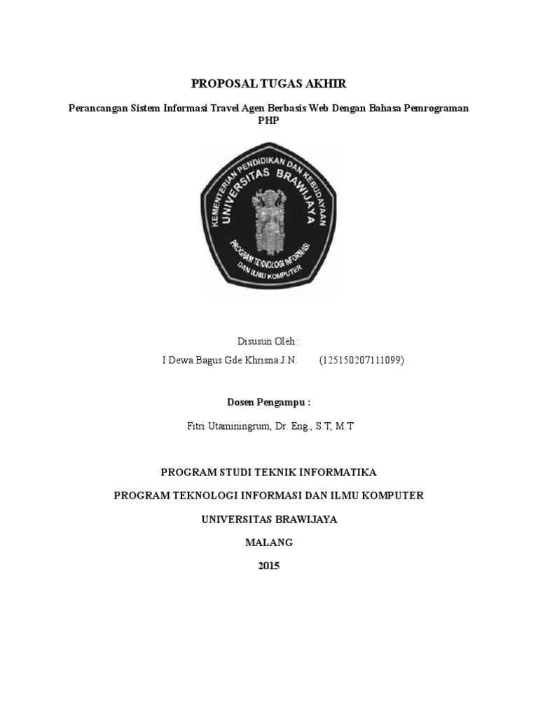 Perancangan Sistem Informasi Untuk Travel Agent Berbasis Web | PDF ...