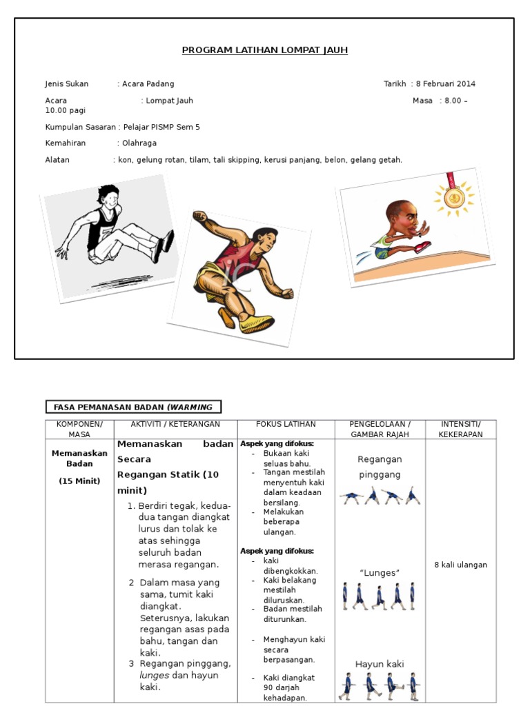 Program Latihan Lompat Jauh | PDF