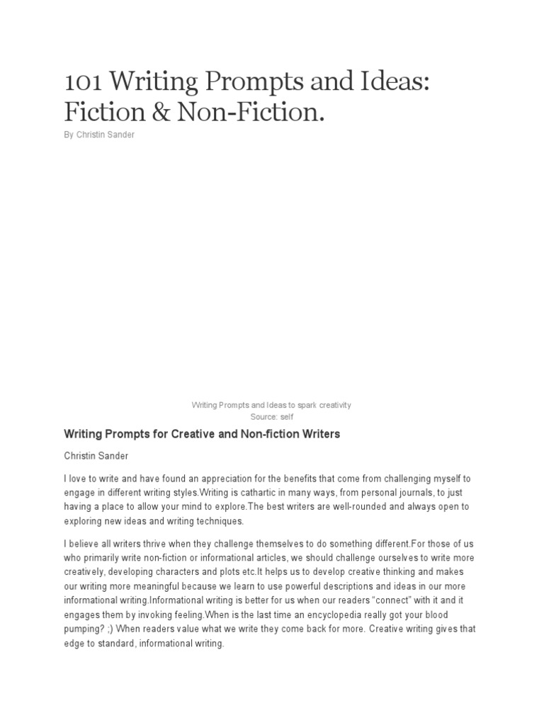 101 Creative and Non-Fiction Prompts | PDF | Ottoman Empire | Turkey