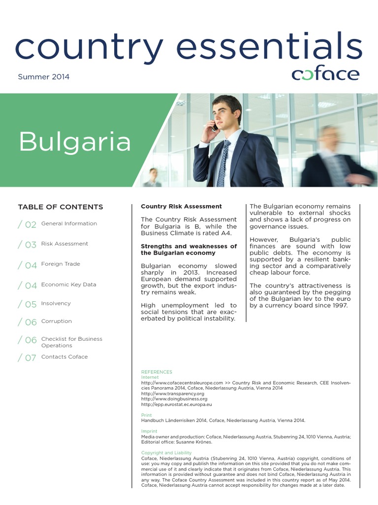 Country+Essentials BG Final | PDF | Government Budget Balance | Bulgaria