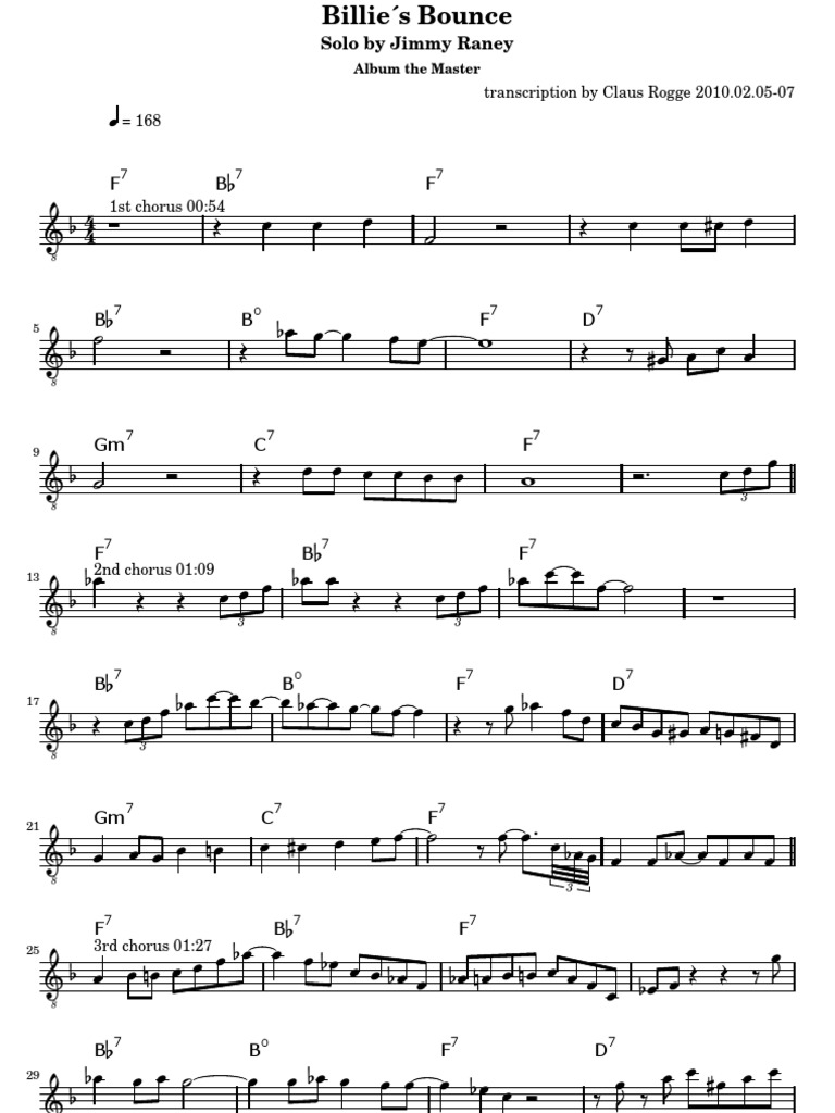 Billie S Bounce | PDF