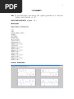 4.sampling Theorem Matlab Program | PDF