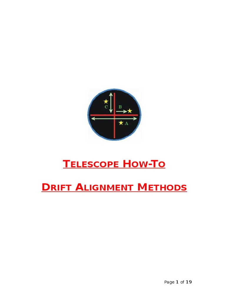Telescope Drift Alignment Methods | Compass | Telescopic Sight