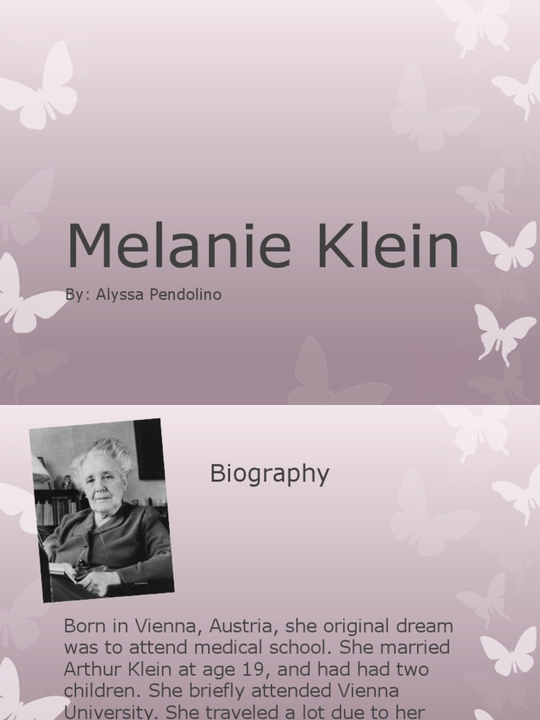 Melanie Klein | PDF | Object Relations Theory | Id