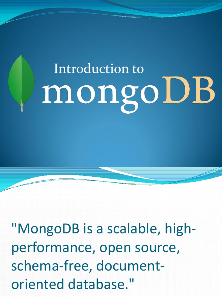 Introduction To Mongodb Mongo Db My Sql