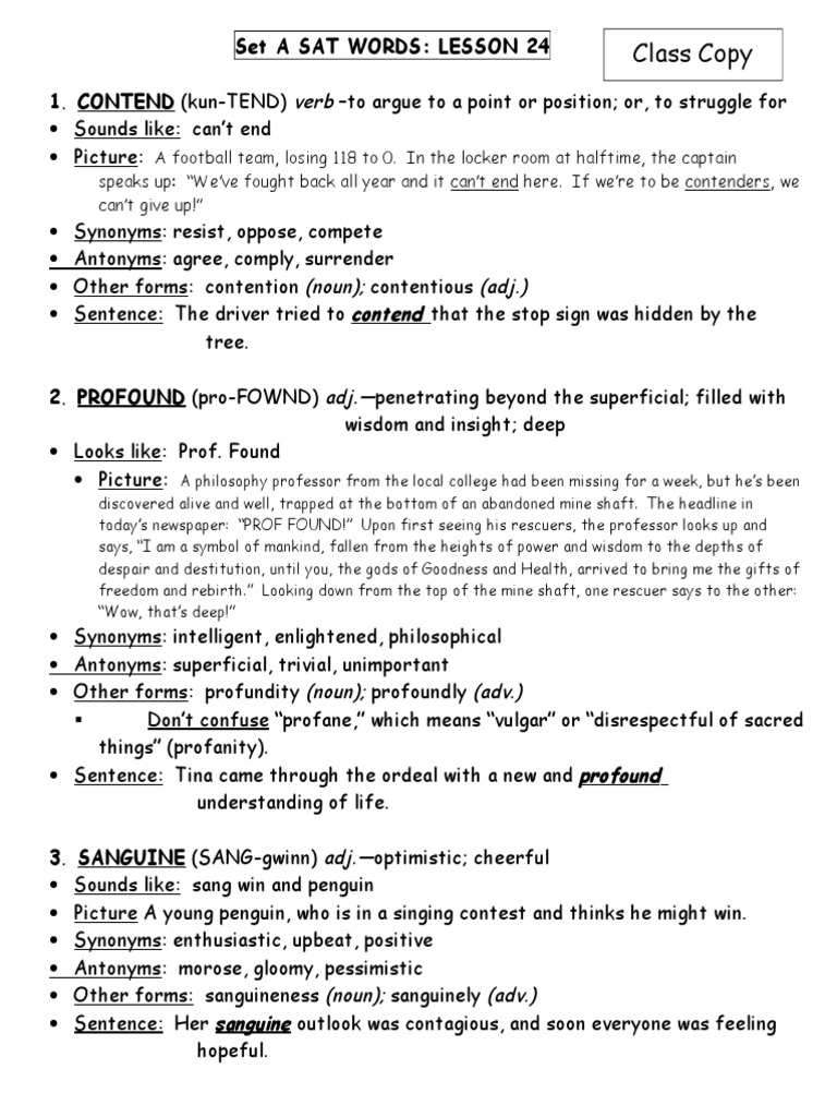 SAT Vocabulary for Students | PDF | Adverb | Adjective