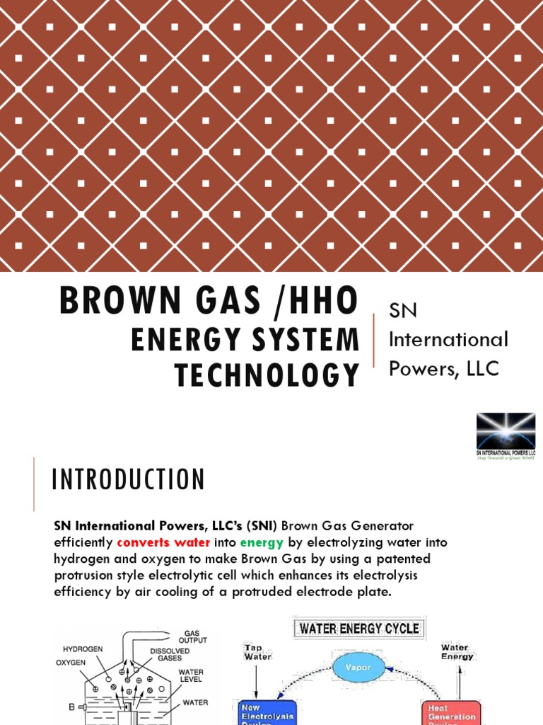 Brown Gas Pp Presentation New Pdf Fossil Fuel Power Station Fuels