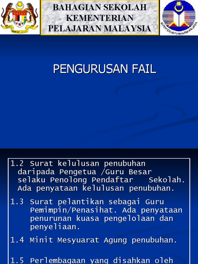 Pengurusan Fail Kokurikulum Oleh Salehtkc | PDF