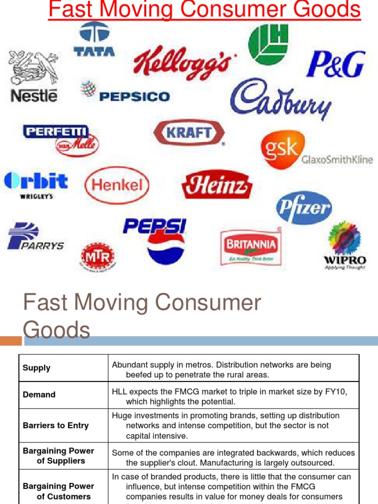Fast Moving Consumer Goods | PDF | Market (Economics) | Brand