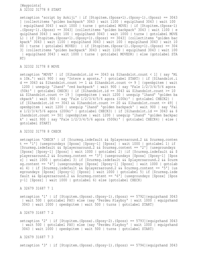 Script Elfbot Cassino | PDF | Sports Equipment | Outdoor Recreation