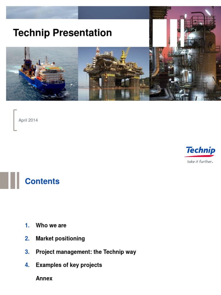 Technip Presentation V PDF | PDF | Subsea (Technology) | Sustainability