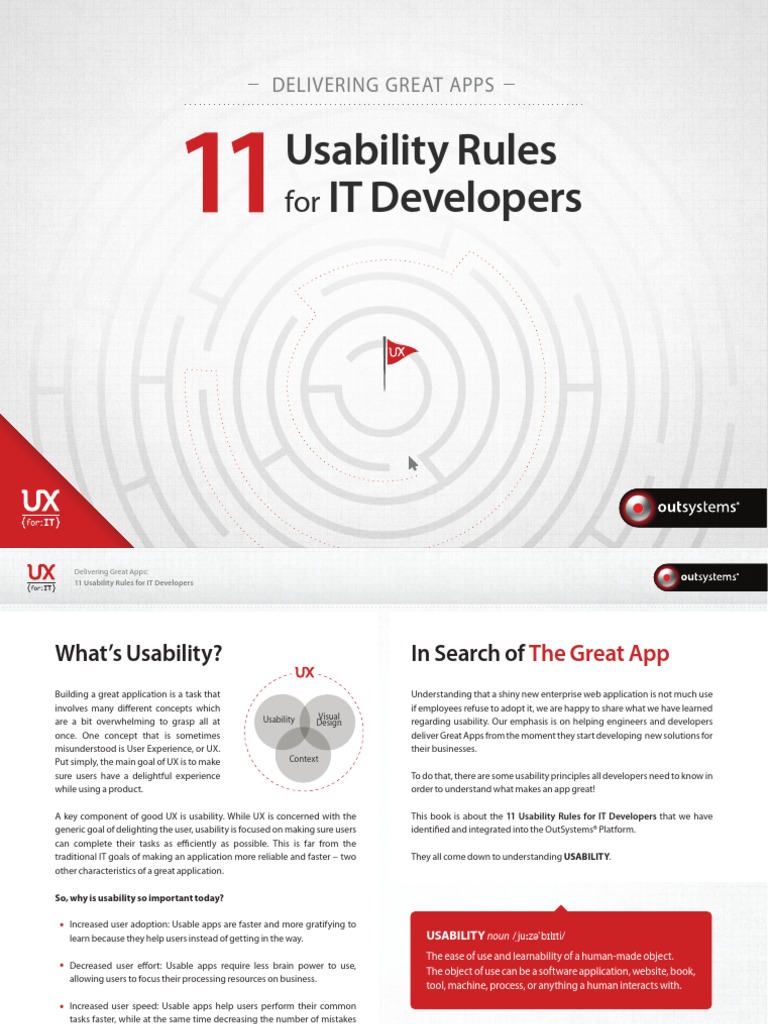 11 UX Rules For IT Developers | PDF | User Experience | Usability