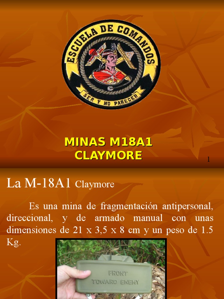 Funcionamiento de la mina Claymore M18A1 | PDF | Tecnología