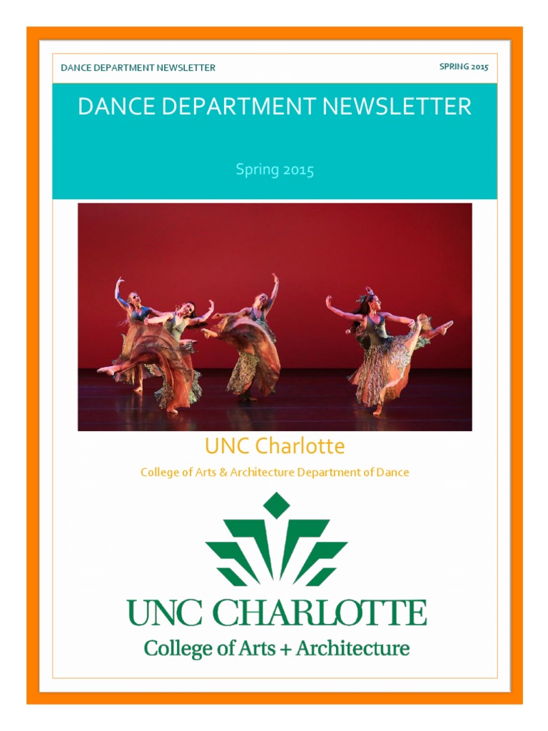UNC Charlotte Dance Newsletter Spring 2015 | PDF | Ballet | Dances