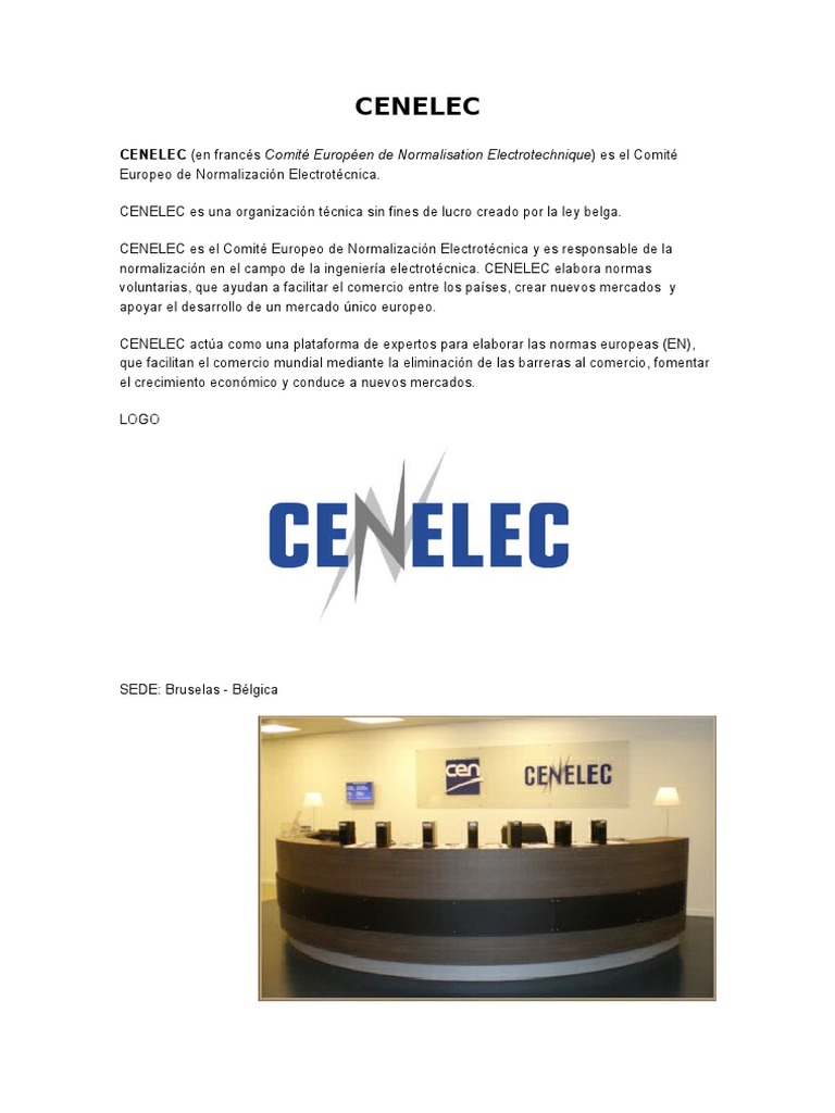 Cen Elec | PDF | Comisión Electrotécnica Internacional | Science