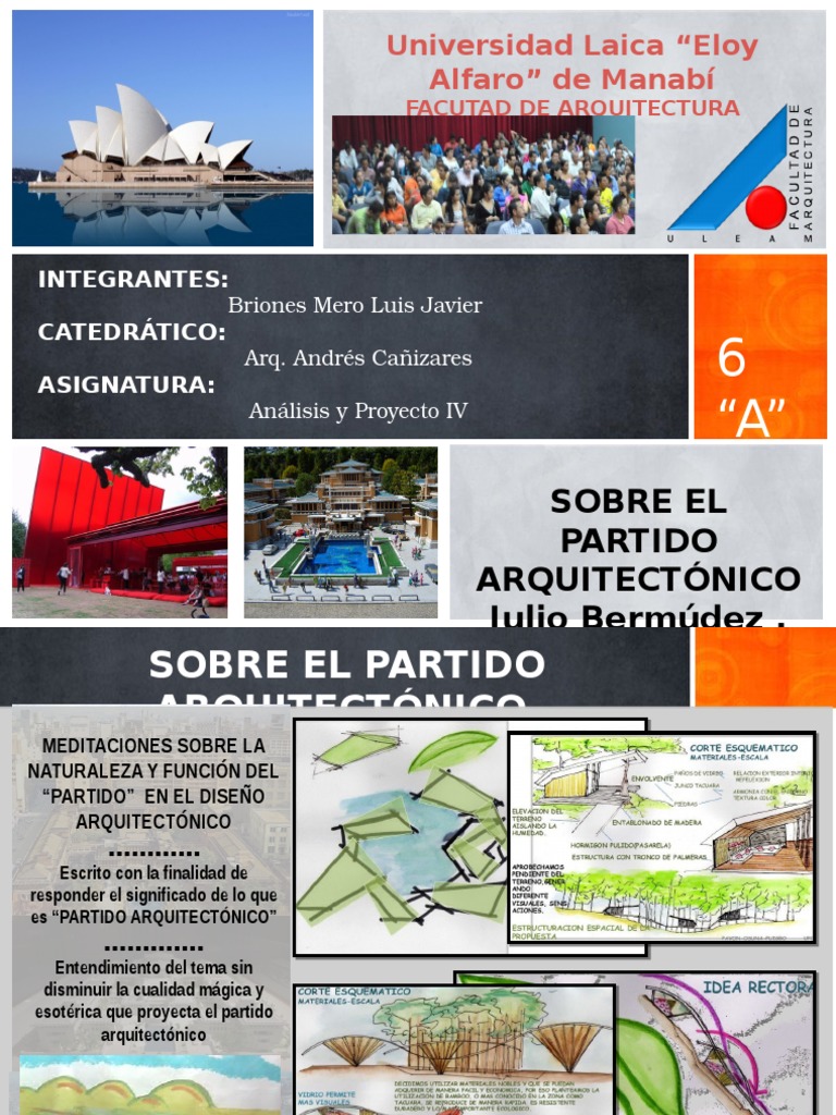 Definición y Ejemplos de Partido Arquitectónico | PDF | Diseño ...
