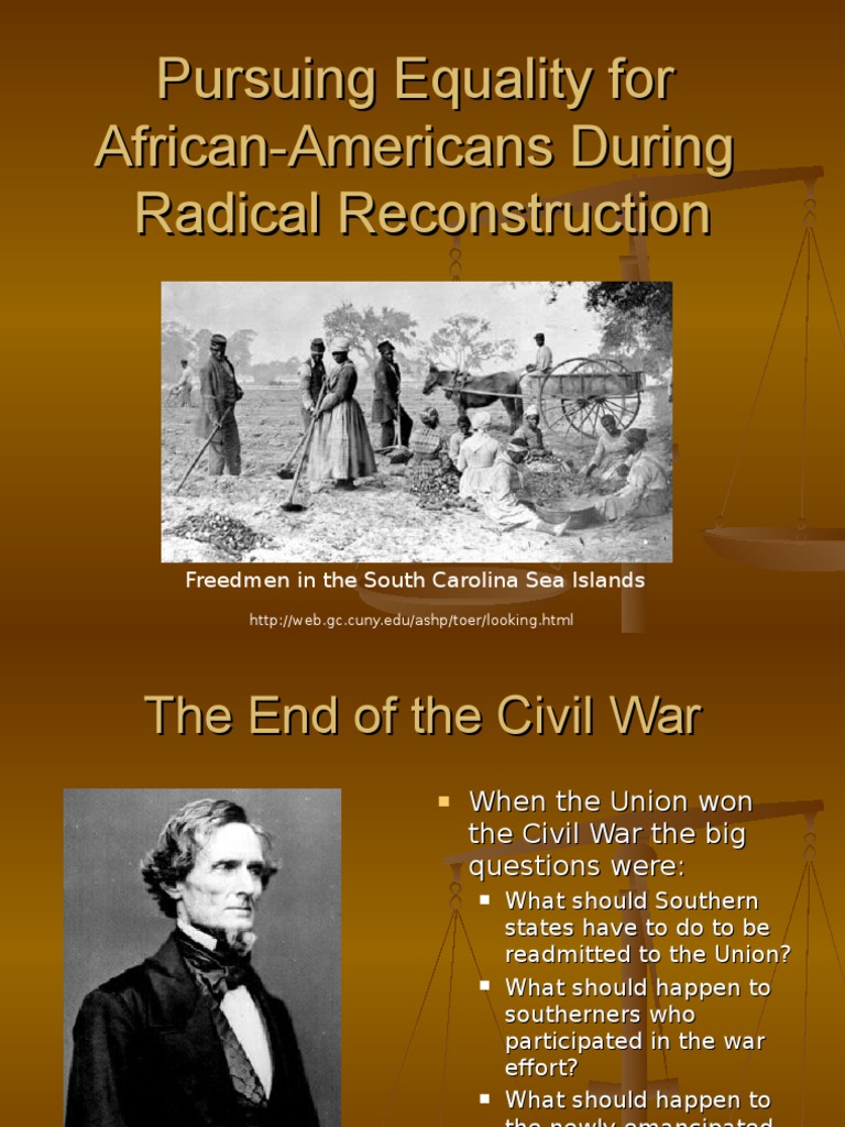 Reconstruction Powerpoint | PDF | Reconstruction Era | Confederate ...