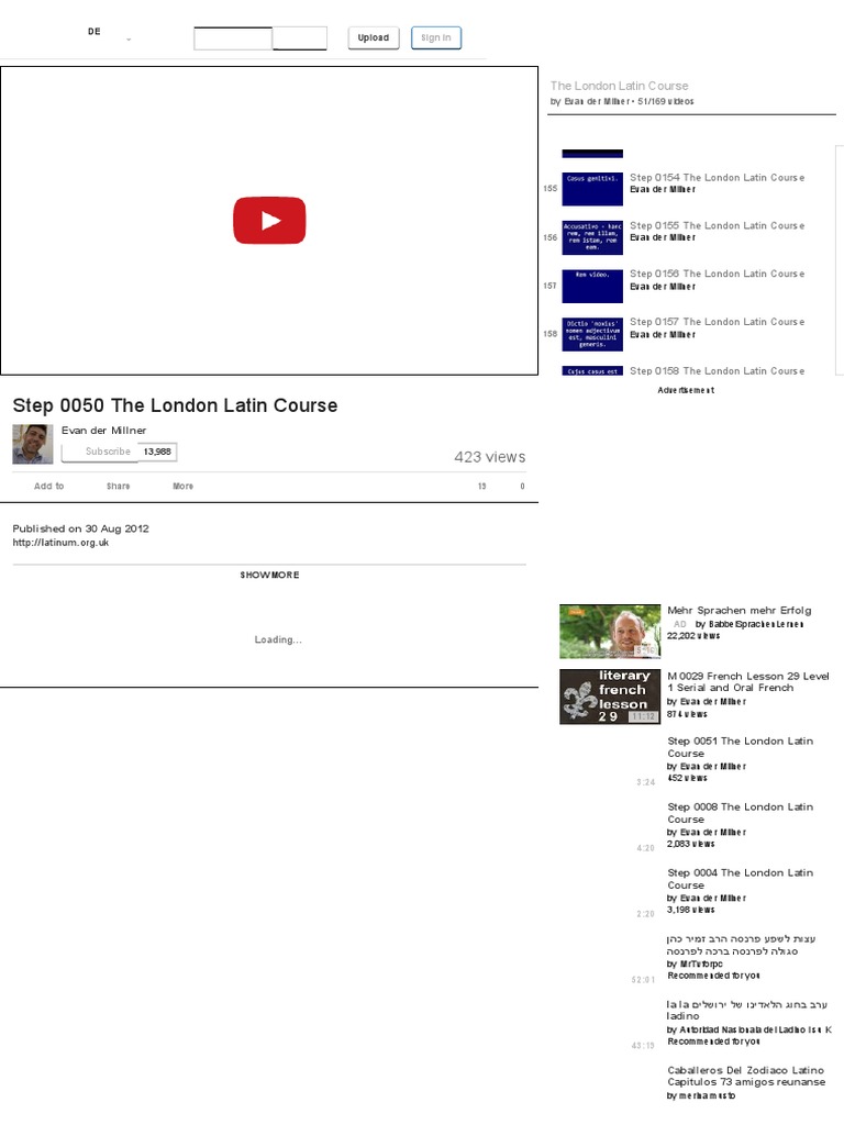 Step 0050 The London Latin Course: 423 Views | PDF