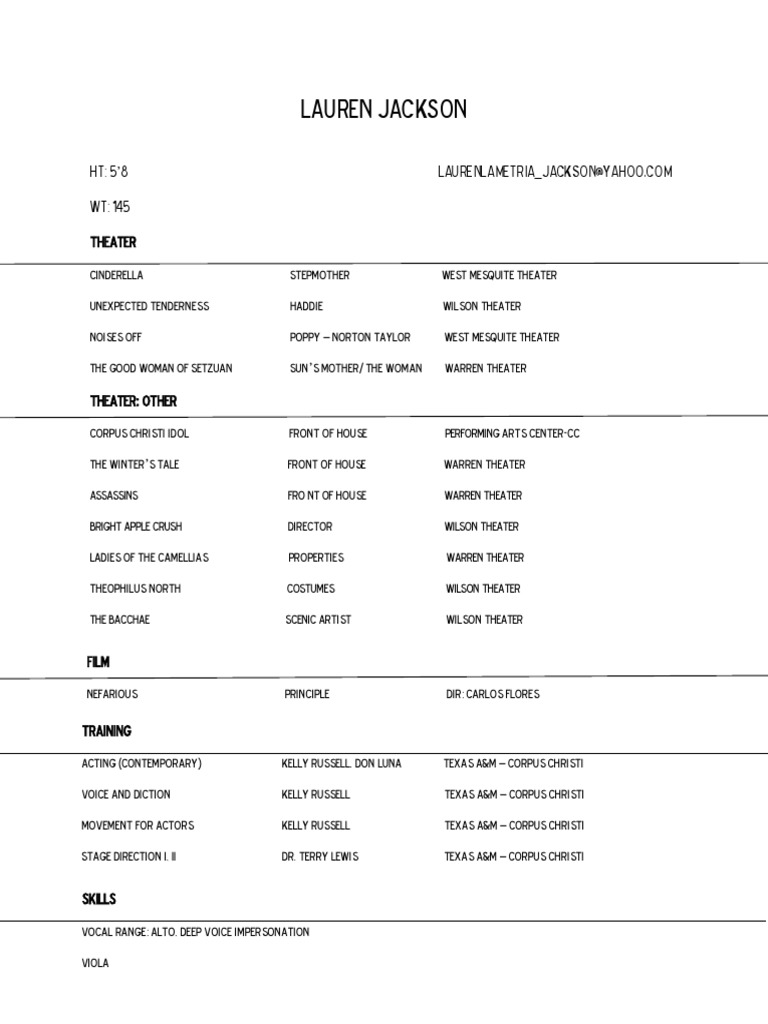 Lauren Jackson Resume | PDF | Art