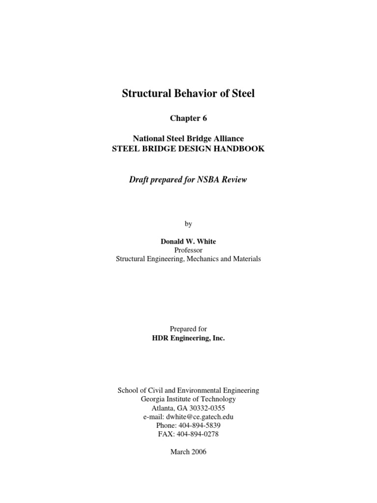 Structural Design in Steel - Bridges | PDF | Bending | Buckling