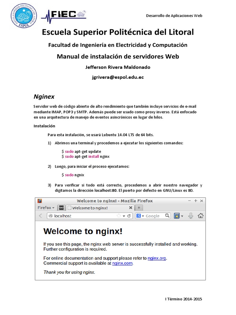Manual de Instalacion de Servidores | PDF | Servidor web | Internet y web