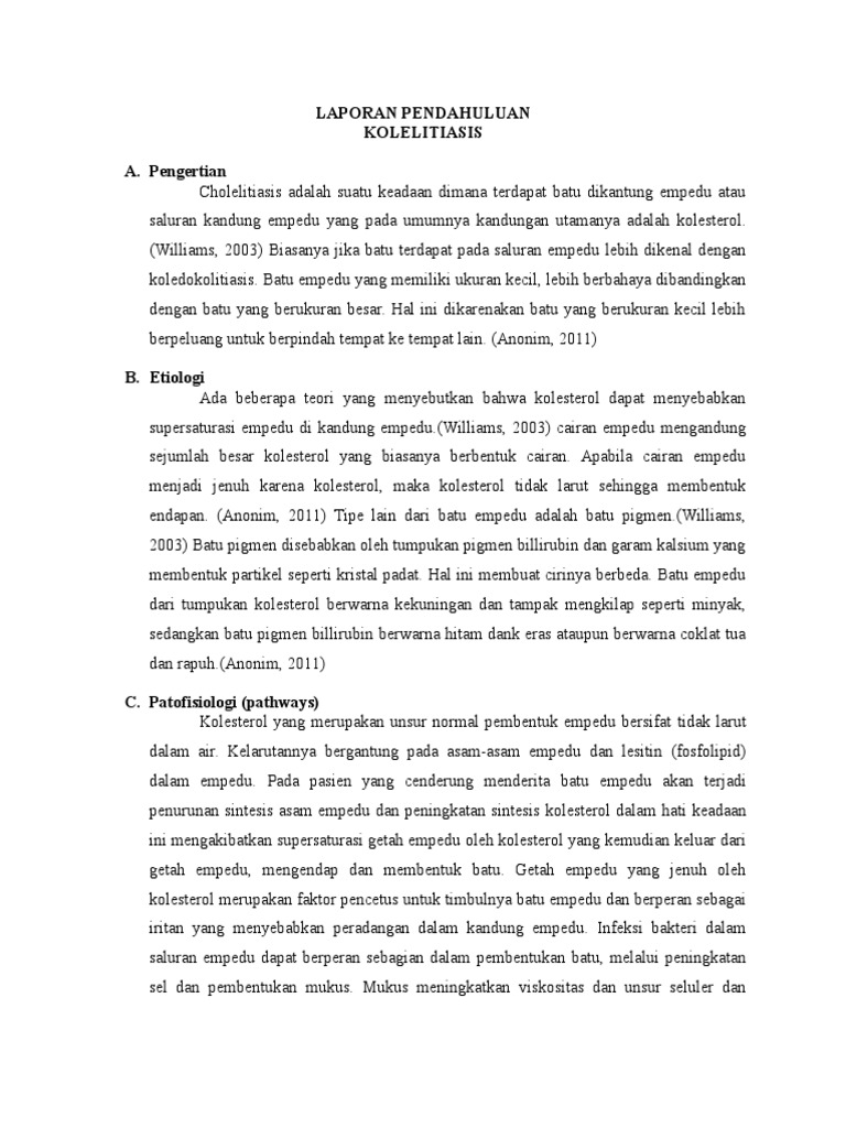 LP Kolelitiasis | PDF