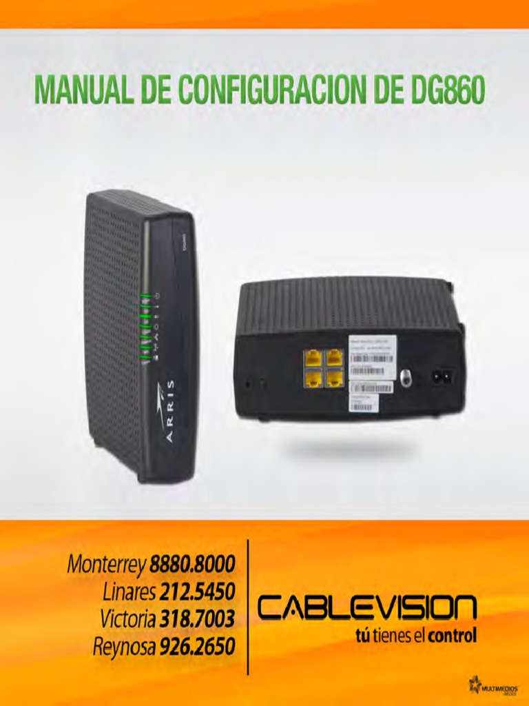 Configuracion Router DG860 | PDF