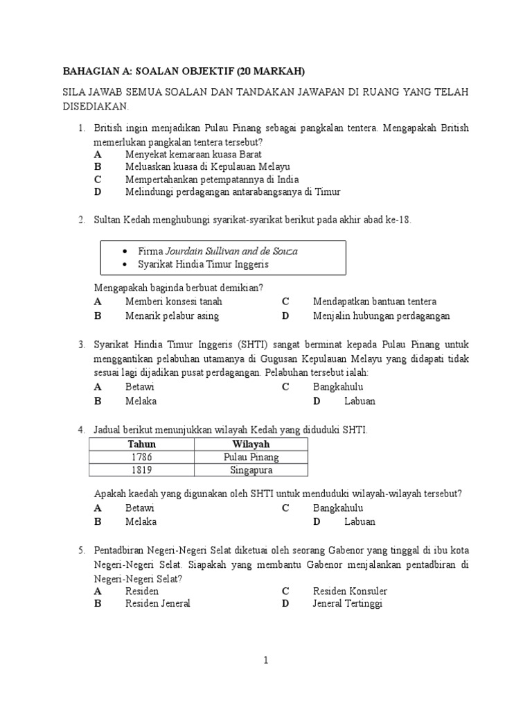 Sejarah Form 2 | PDF