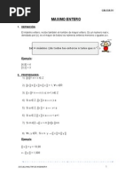 Funcion Maximo Entero | PDF | Entero | Conceptos matemáticos