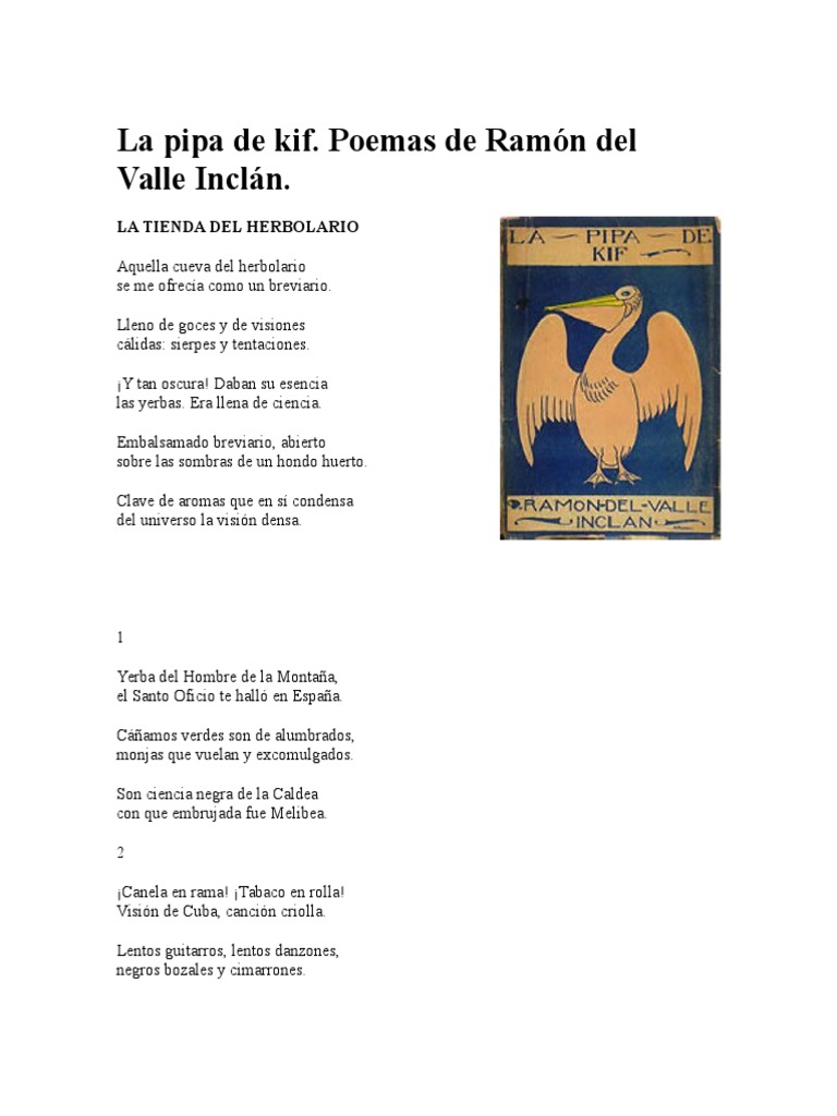 Poemas de "La Pipa de Kif" | PDF