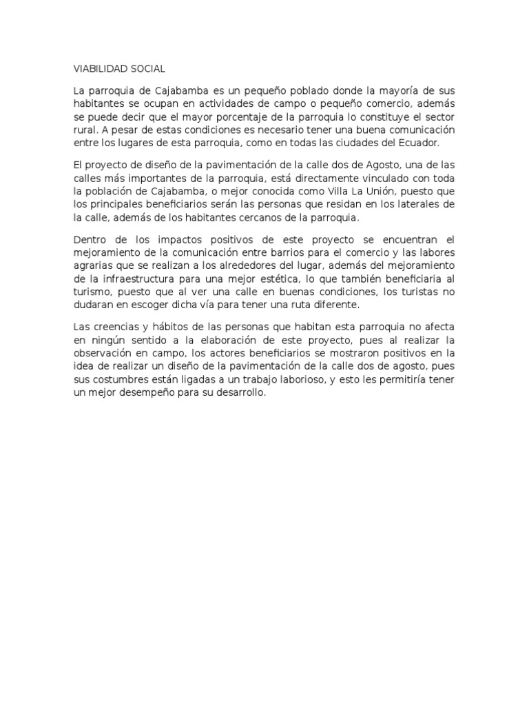 Viabilidad Social | PDF | Tecnología