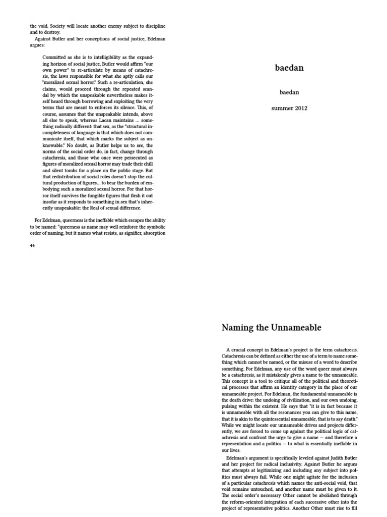 Baedan-Baedan A4 | PDF | Queer Theory | LGBTQIA+ Studies