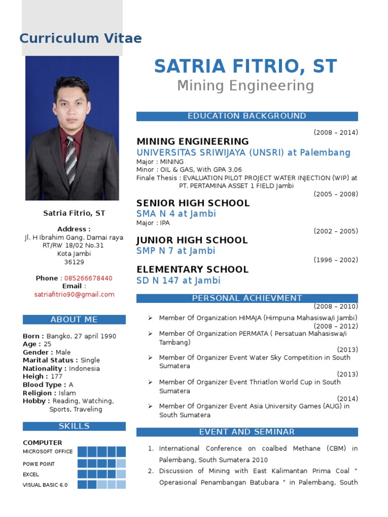 Mining Engineer's CV | PDF