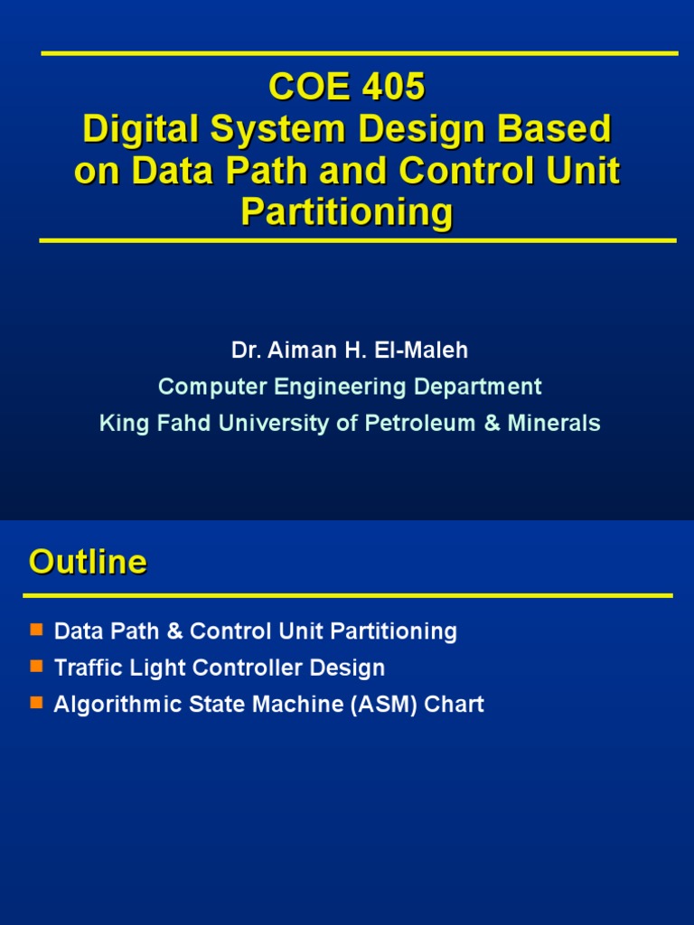 Digital System Design Based On Data Path and Control Unit | PDF ...