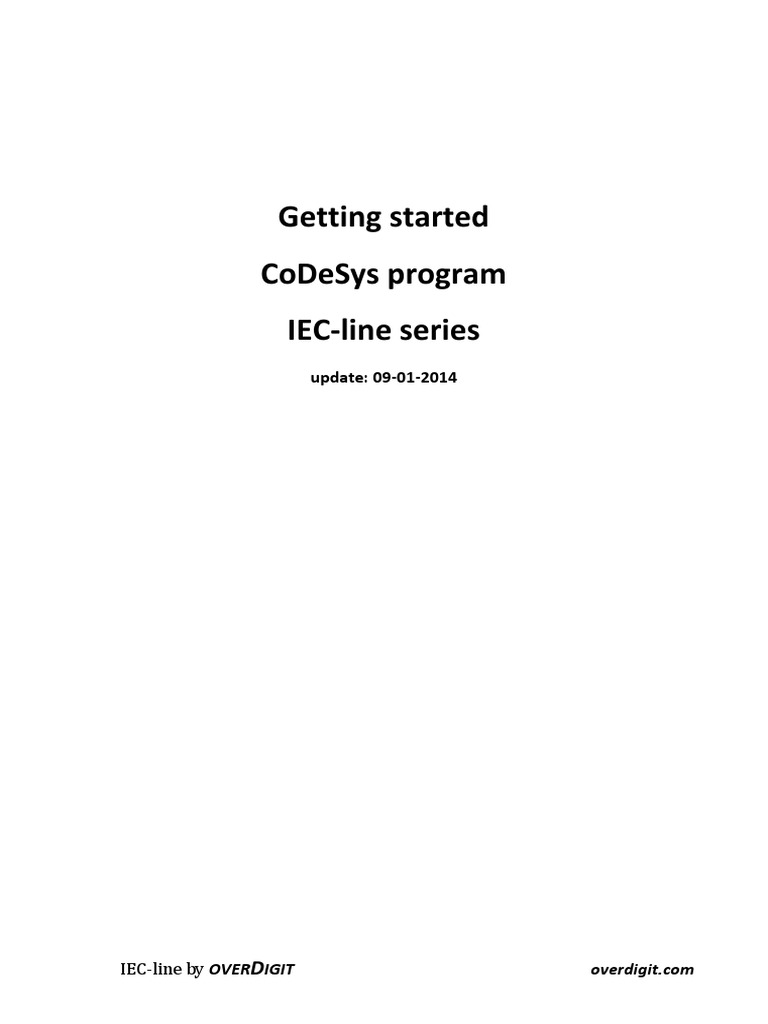 Getting Started CoDeSys Program - EN PDF | PDF | Port (Computer Networking) | Computer Program