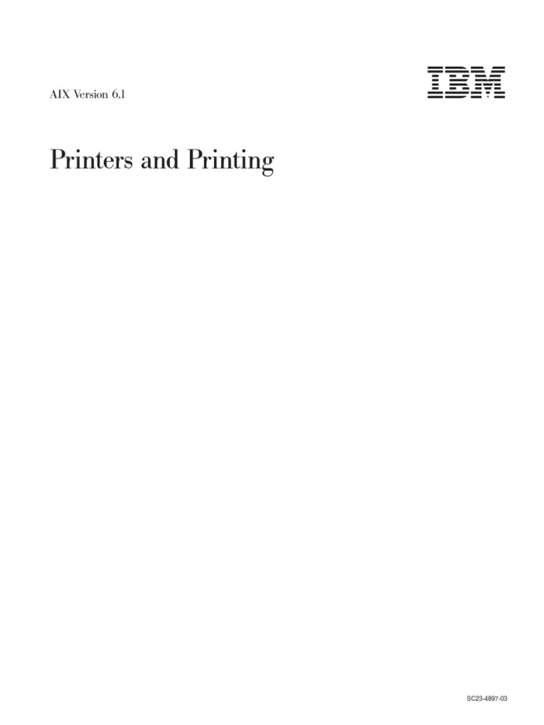 IBM Printer and Printing | PDF | Printer (Computing) | Operating System
