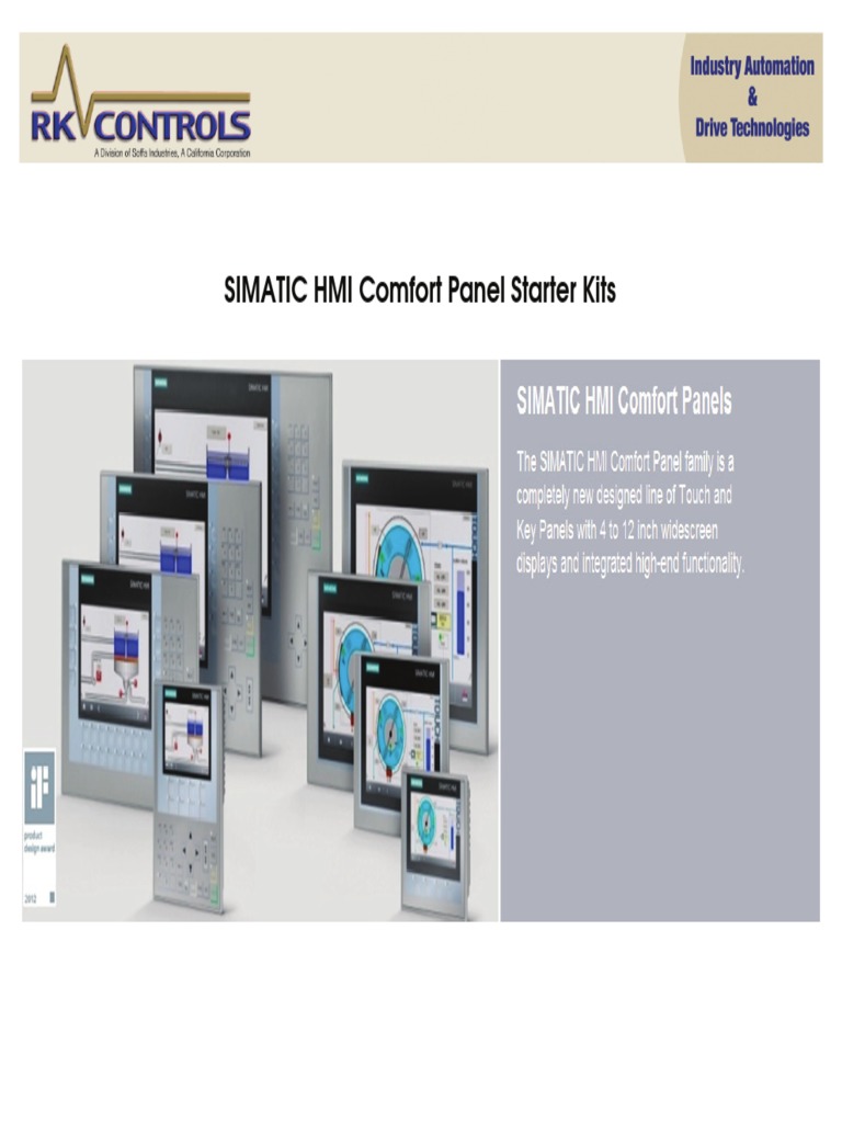 SIMATIC HMI Comfort Panel Starter Kits | PDF
