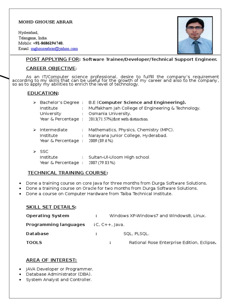 Abrar Resume | PDF | Databases | Software