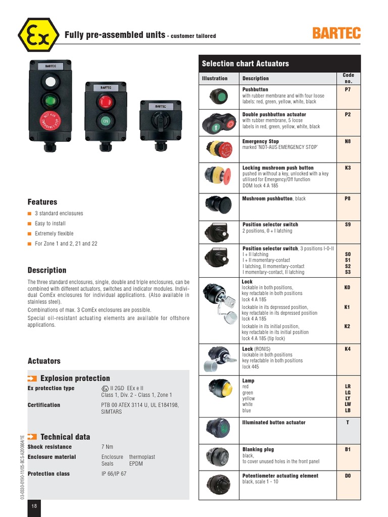 Bartec | PDF | Voltage | Switch