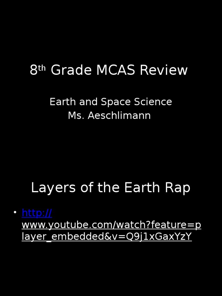 8th Grade MCAS Science Review Guide | PDF