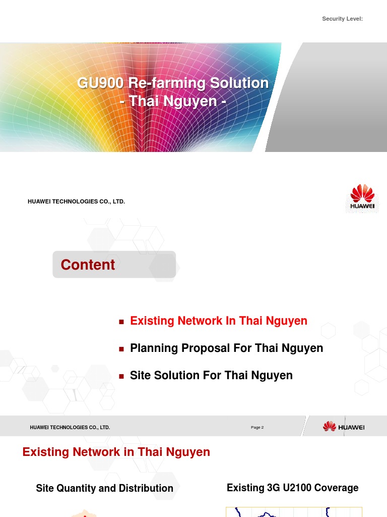 Thai Nguyen U900 Network Proposal | PDF | 3 G | Gsm