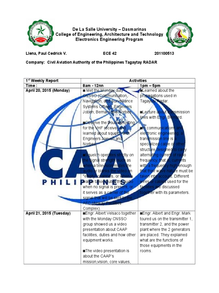 CAAP | PDF | Transmitter | Air Traffic Control