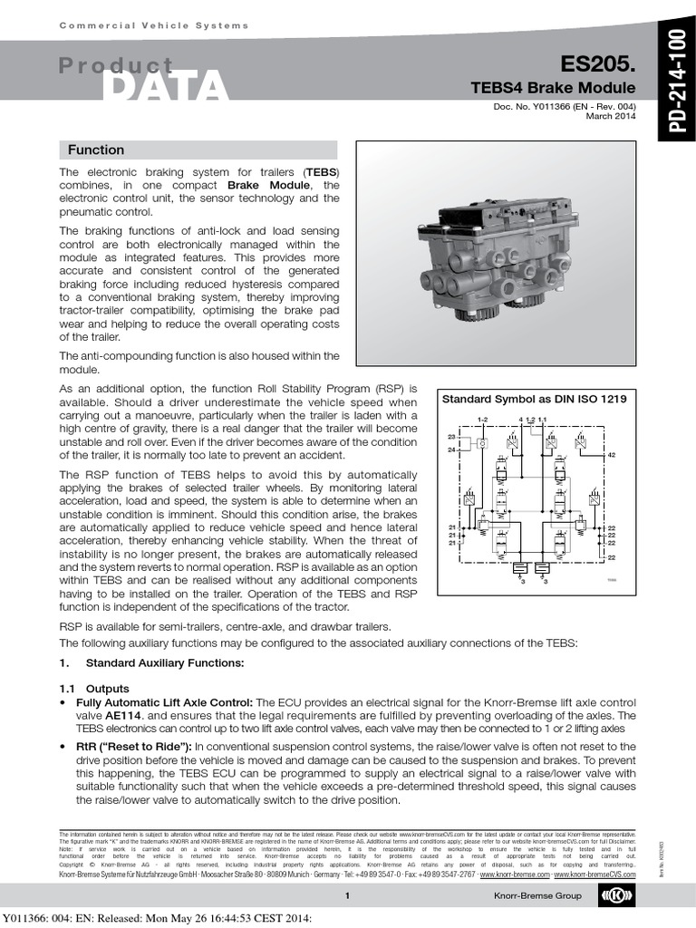 Tebs 4 | PDF | Anti Lock Braking System | Electrical Connector