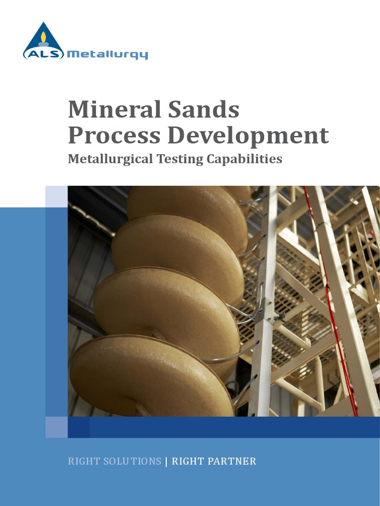 ALS Metallurgy - Mineral Sands Process Development | PDF | Crystalline ...