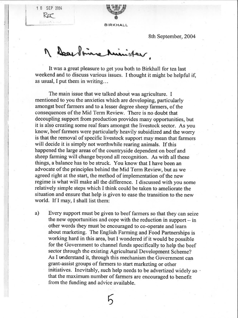 No10 Scanned Letters | PDF